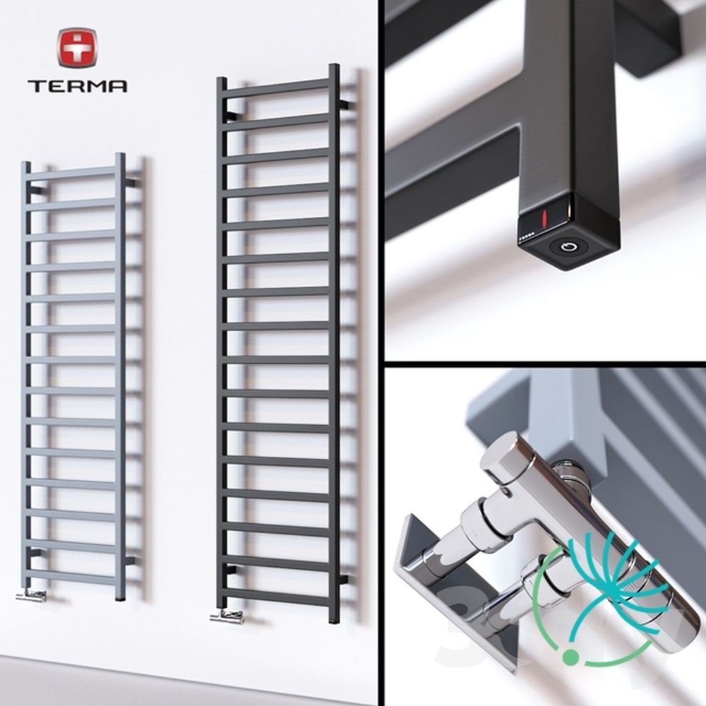 Radiátor 120x50 cm Terma SIMPLE, připojení SX, stříbrná mat | Keraservis