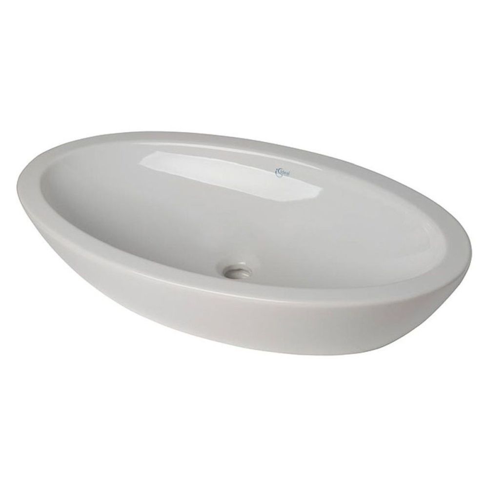 Umyvadlo na desku oválné 75 cm Ideal Standad STRADA O, bílá | Keraservis